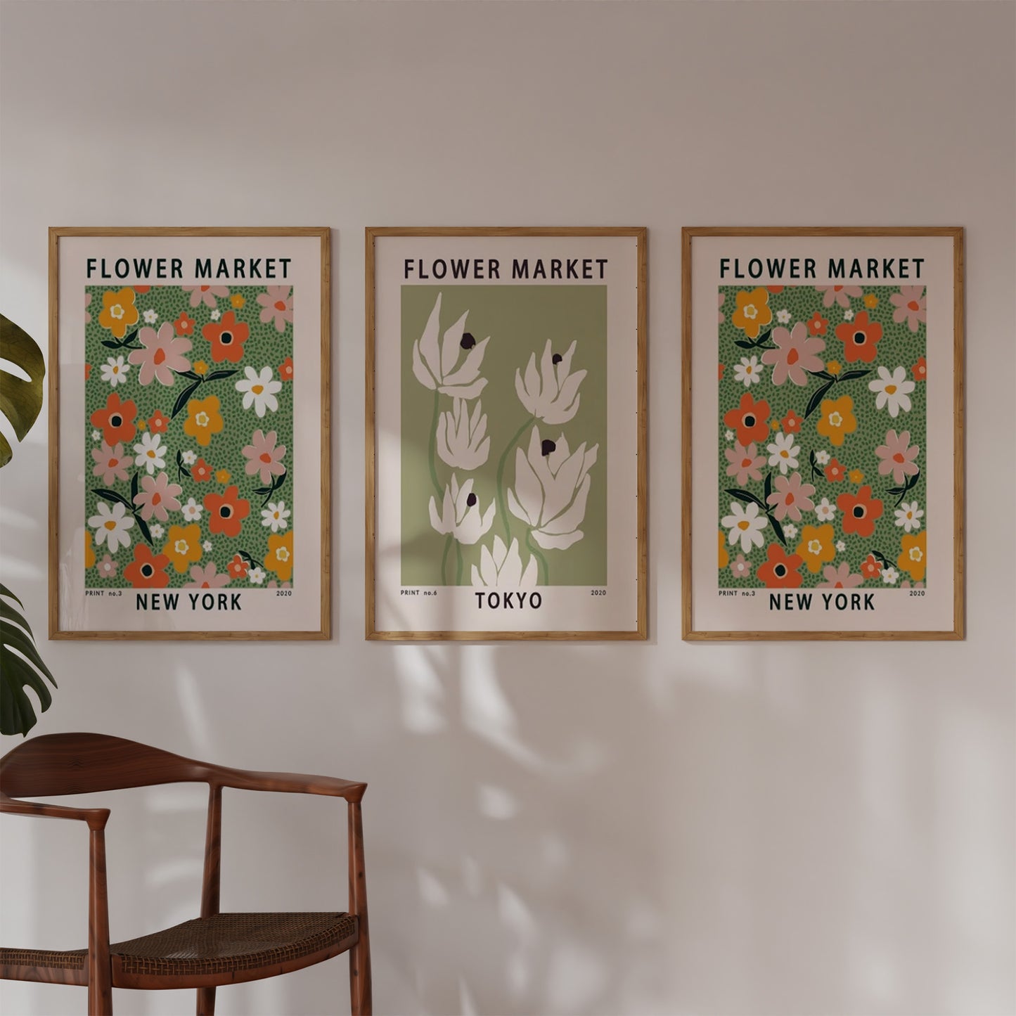 Flower Market Poster Set – atolloprintshop