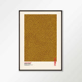 Kusama – Infinity Nets Yellow Framed Art Print | Atollo Printshop