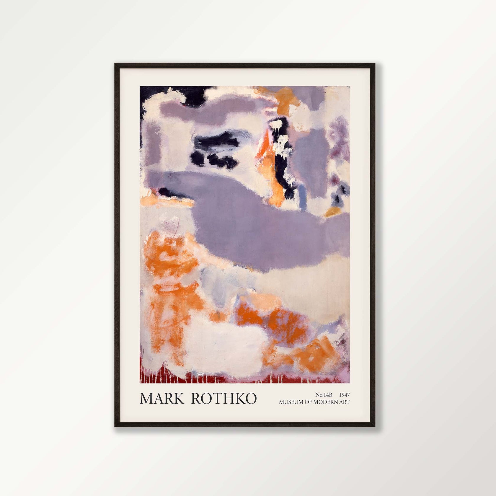 Rothko – No.14B MOMA Framed Art Print – | Atollo Printshop